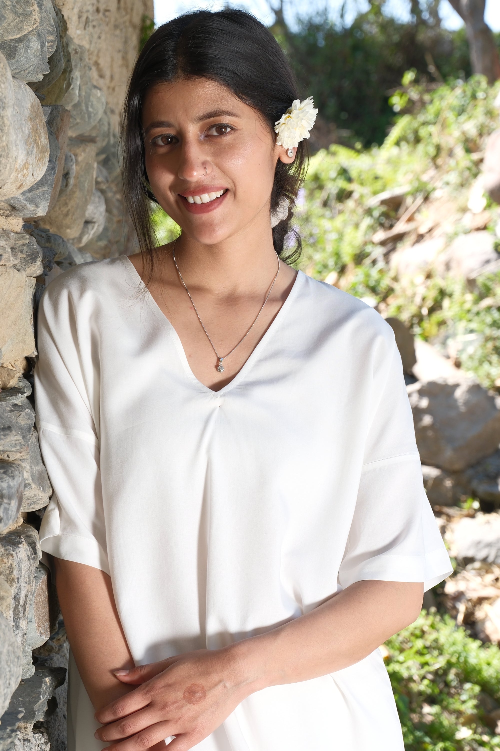 White Coord Set, White Linen Set for Women - White Co India